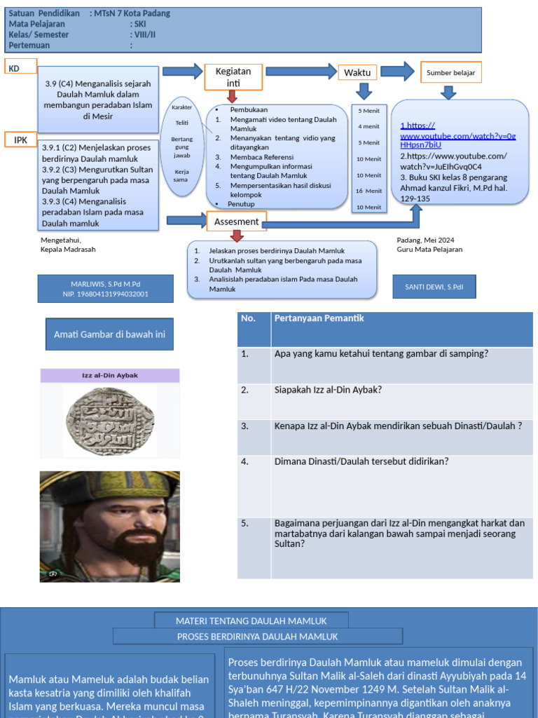 RPP Siklus SKI Kls 8 | PDF