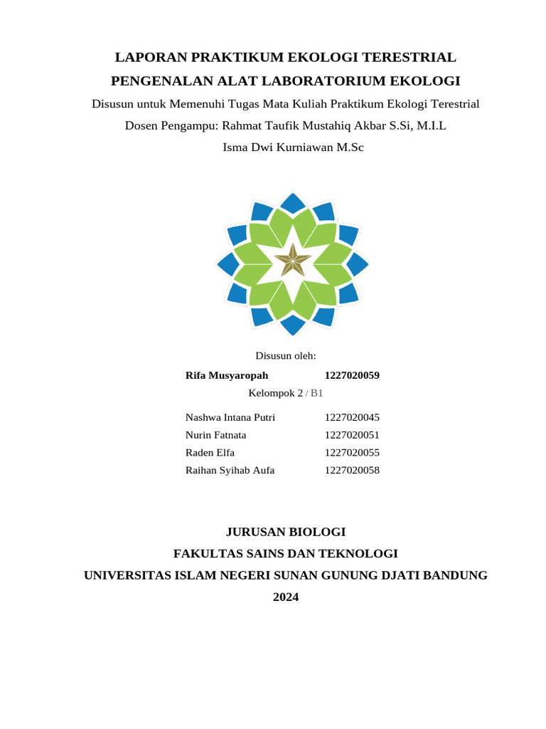 Laporan Praktikum Ekologi Terestrial 1 | PDF