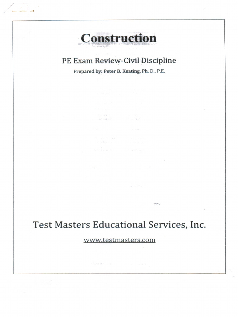 Construction Pe Notes | PDF