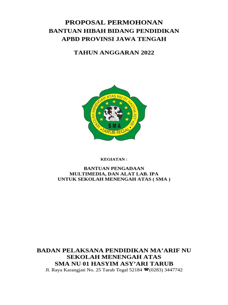 Proposal Pengadaan | PDF