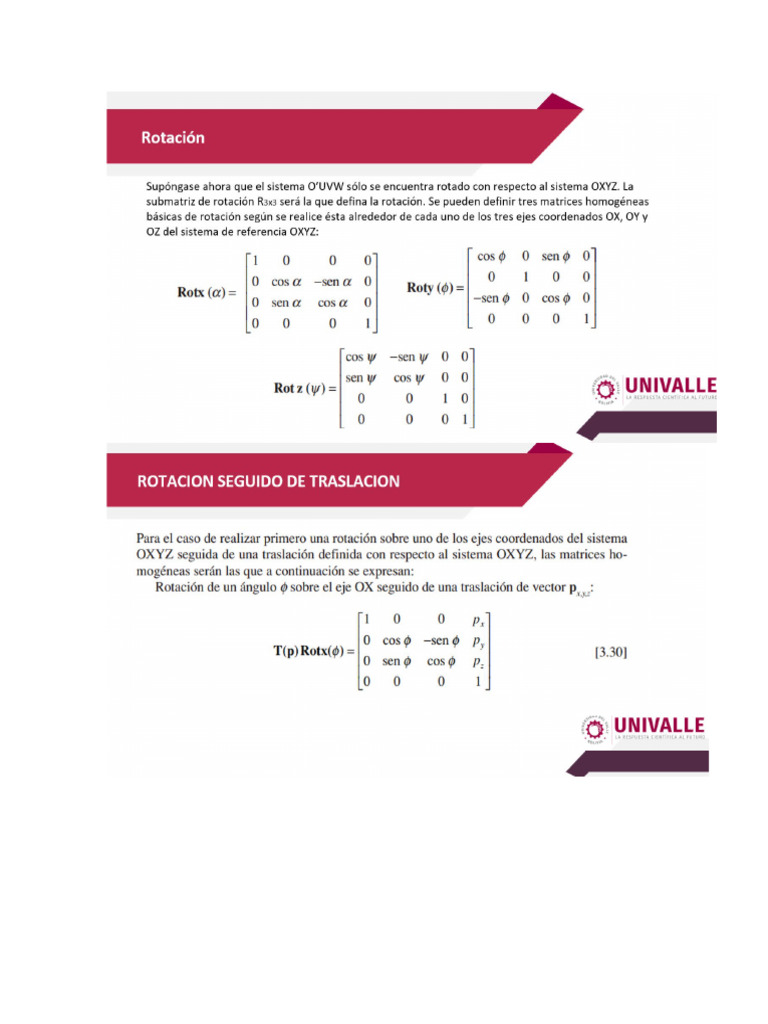 Formulas de Matrices | PDF