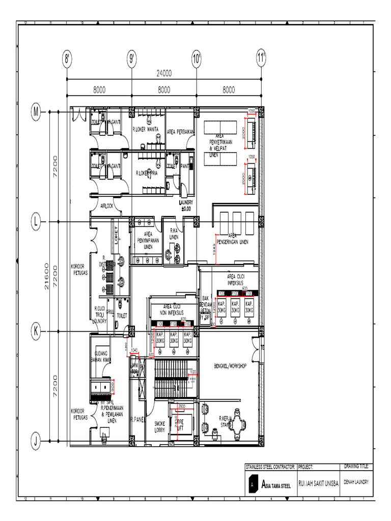 Layout Laundry Dan List Equipment | PDF