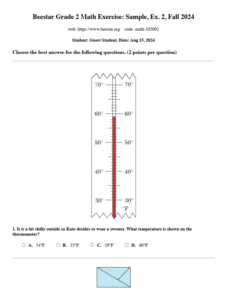 Beestar Exercise Math 2 G2 | PDF