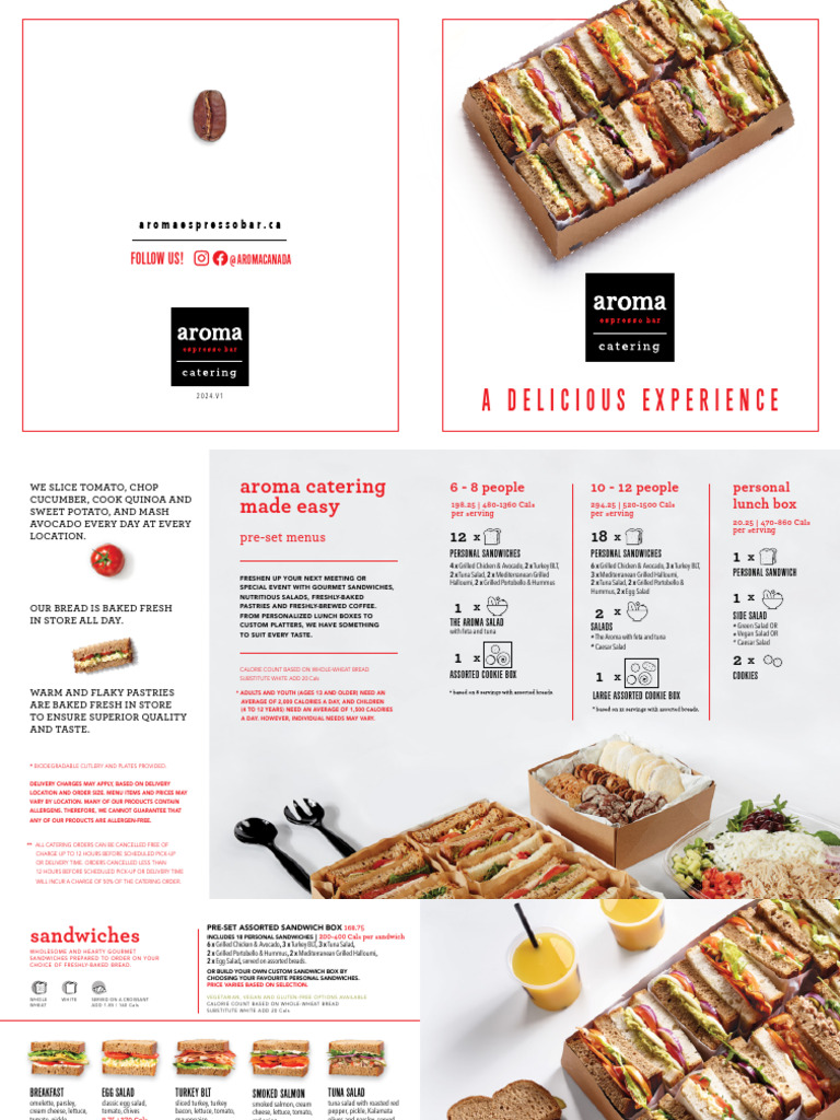Catering Menu 2024 | PDF