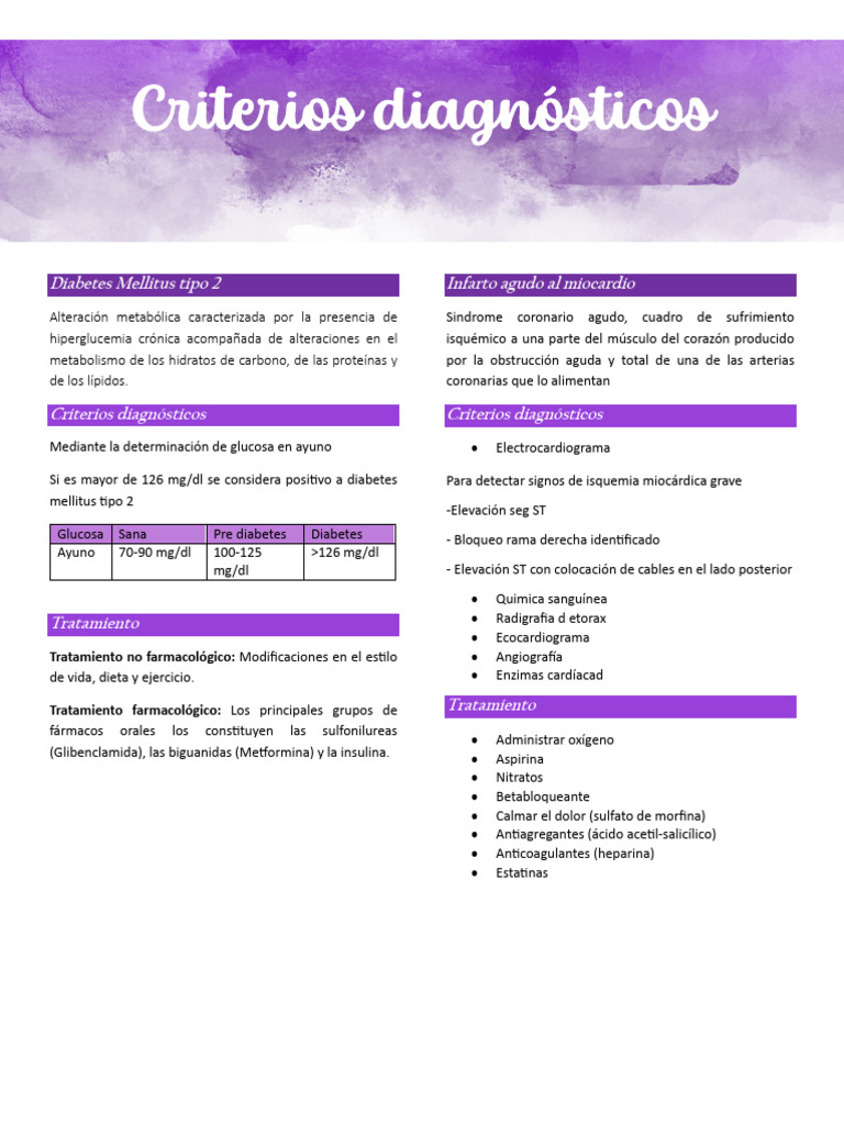 CRITERIOS DIAGNOSTICOS | PDF