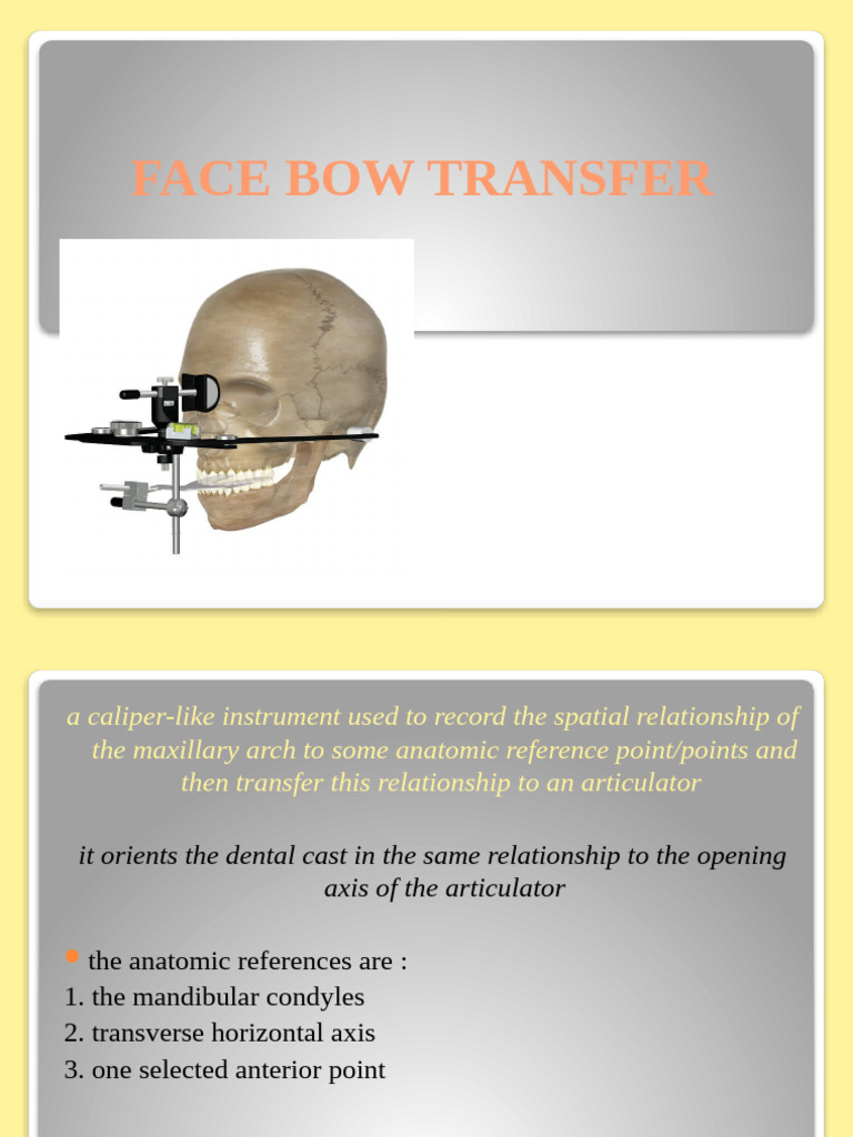 Face Bow Transfer | PDF