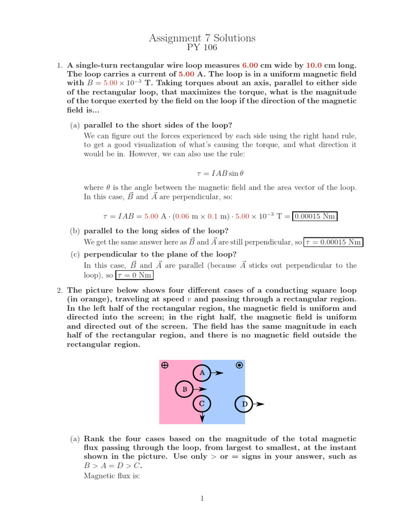 Assignment7 Solution 2010 | PDF