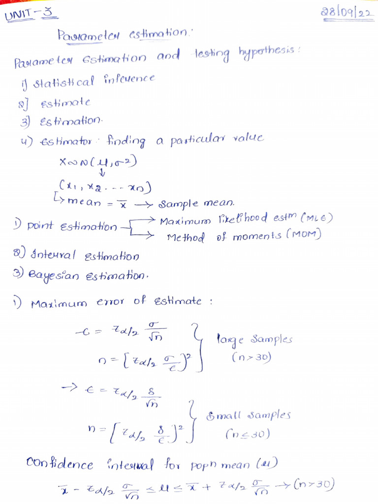SML Unit 3 Notes | PDF