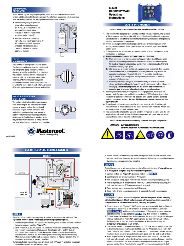 69500-Inst - LR Mastercool | PDF