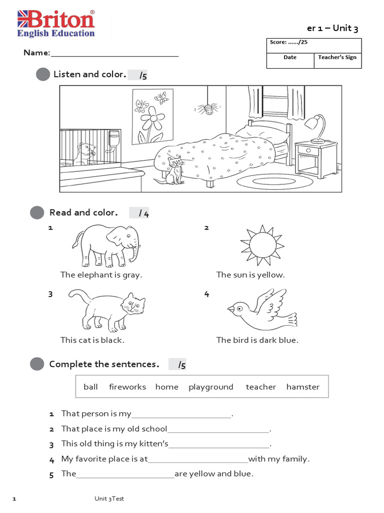 OD1 - Test Unit 3 | PDF