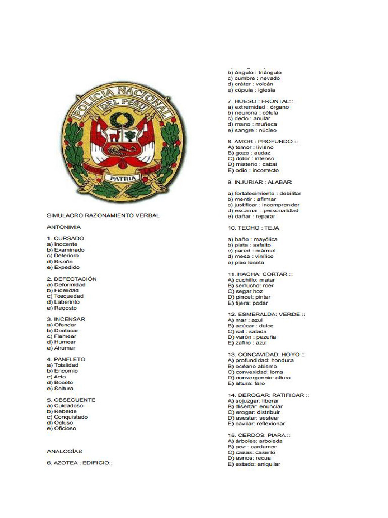 Fijas Conocimiento 2023 Sub PNP ... | PDF