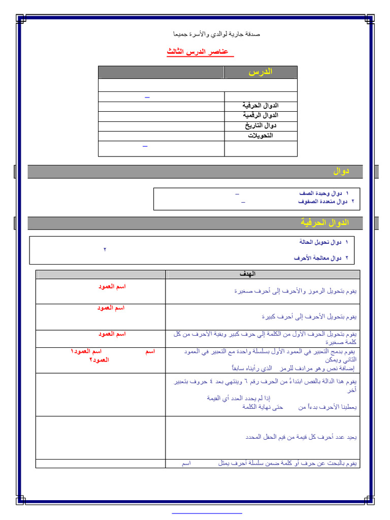 LESSON - 3 - SQL Functions | PDF LESSON - 3 - SQL Functions | PDF