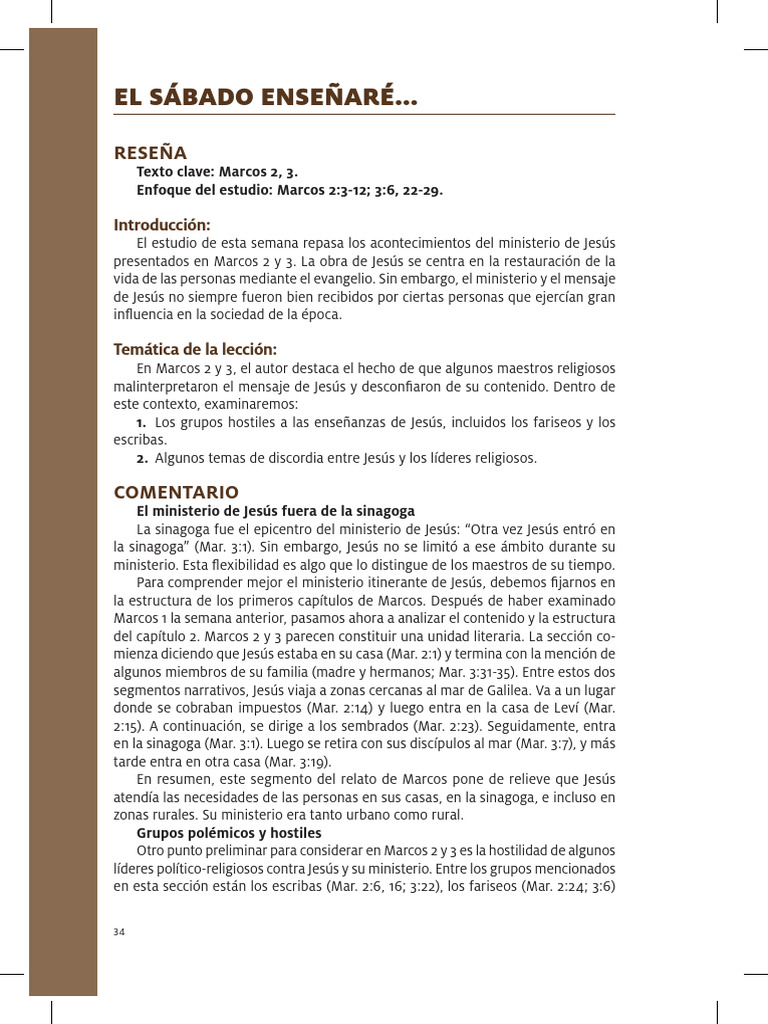 3 - 1 El Sábado Enseñaré | PDF