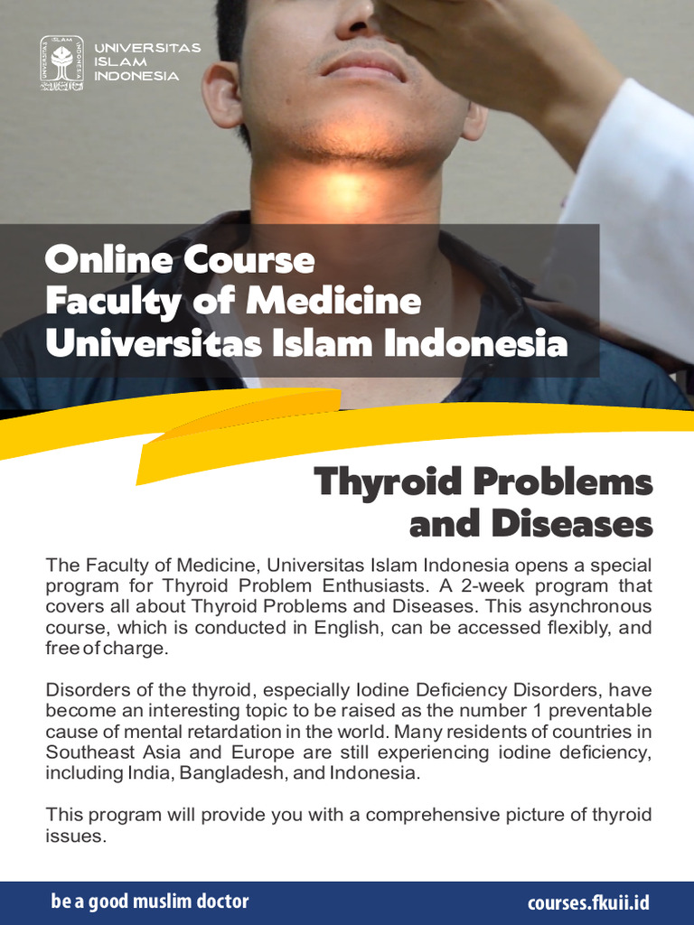 Leaflet Online Course Thyroid Problems and Diseases | PDF