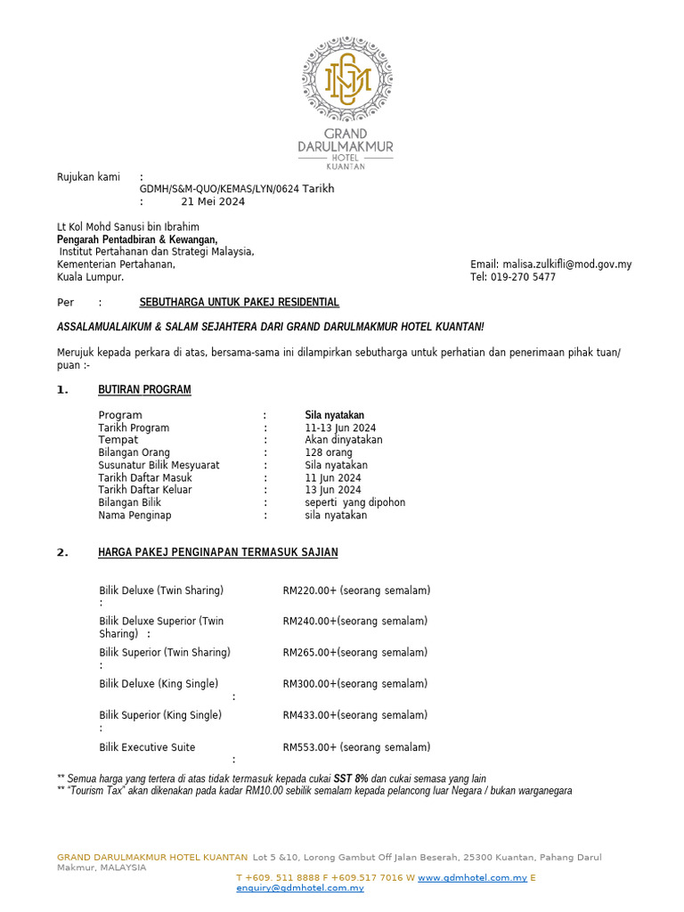 Grand Makmur Dummy | PDF