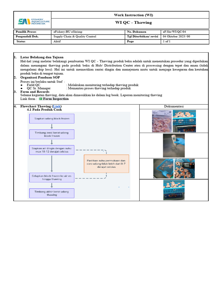 WI QC - Thawing | PDF