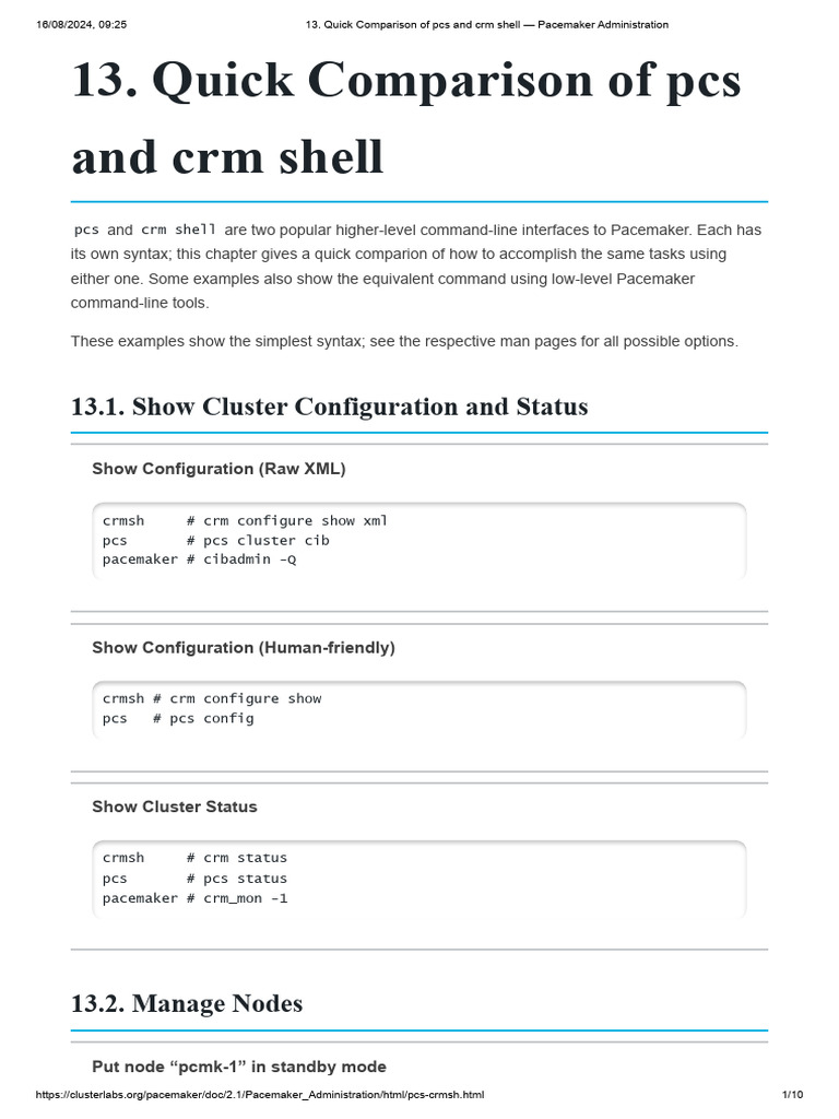 CRM - Pacemaker Administration | PDF