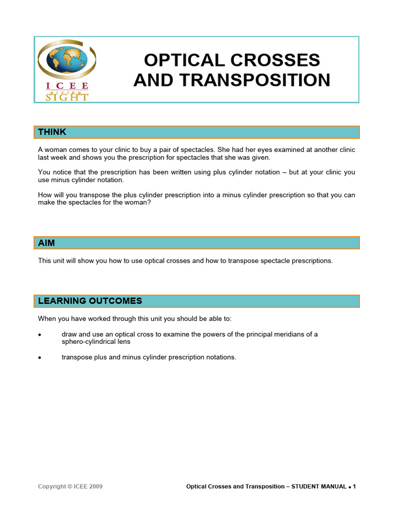 06_Optical_Crosses_Transposition-Student | PDF