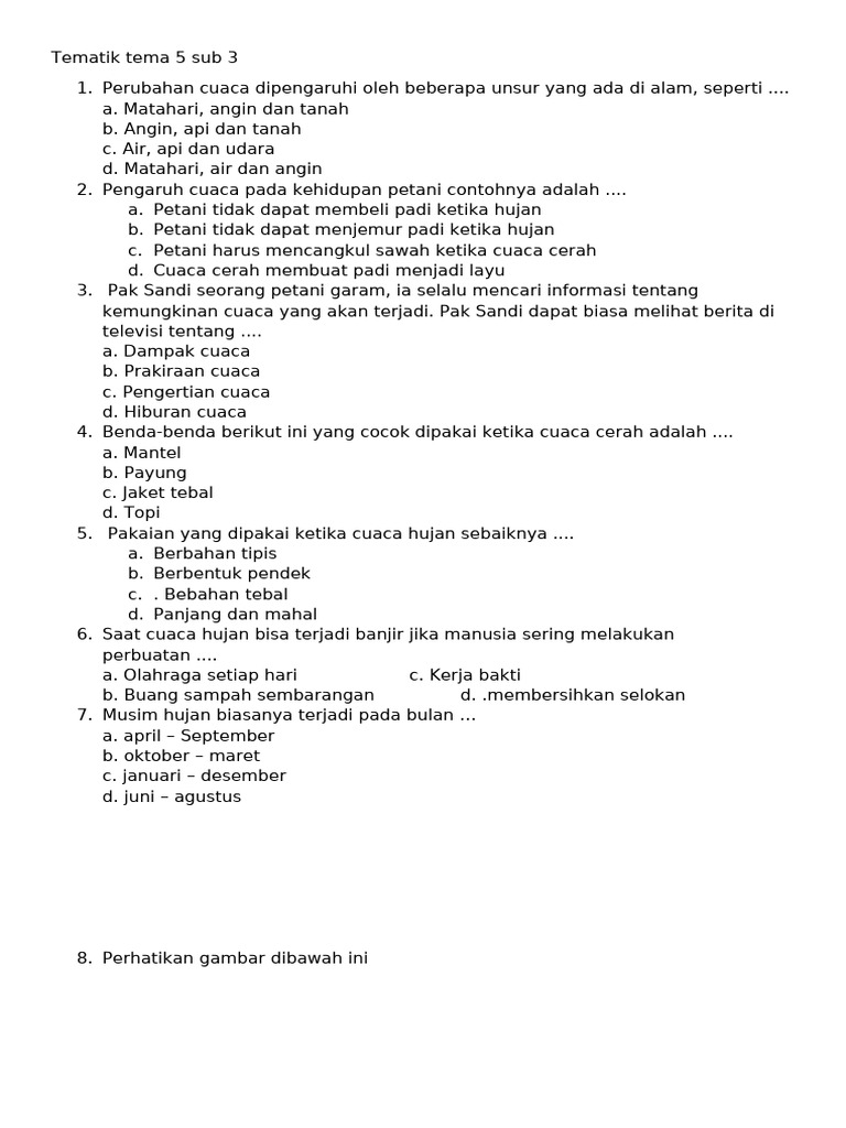 Tematik tema 5 sub 3 | PDF