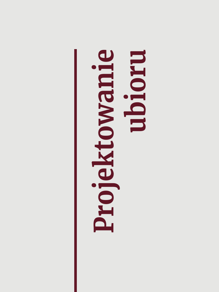 Podrcznik Projektowania Ubioru | PDF