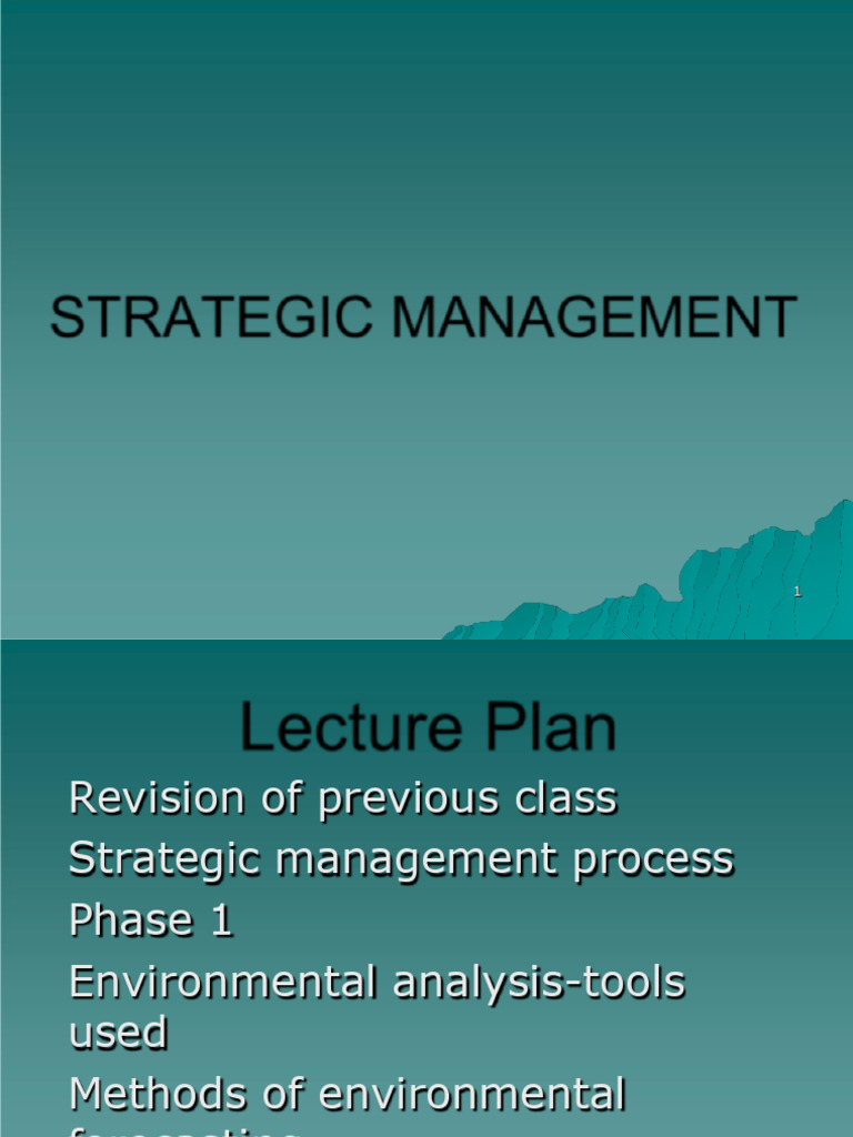 Evolution of Strategic Management | PDF