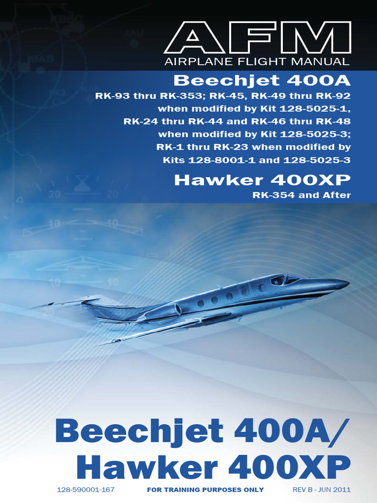 Aircraft Flight Manual - BE40 | PDF