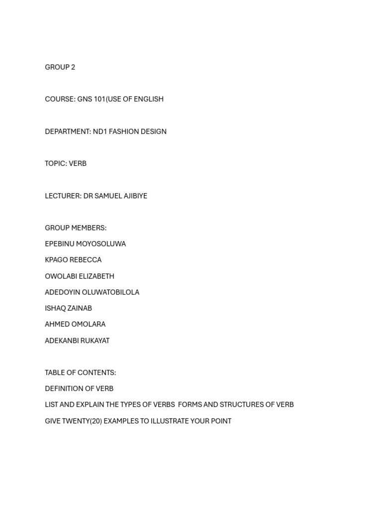 Group 2 Presentation | PDF