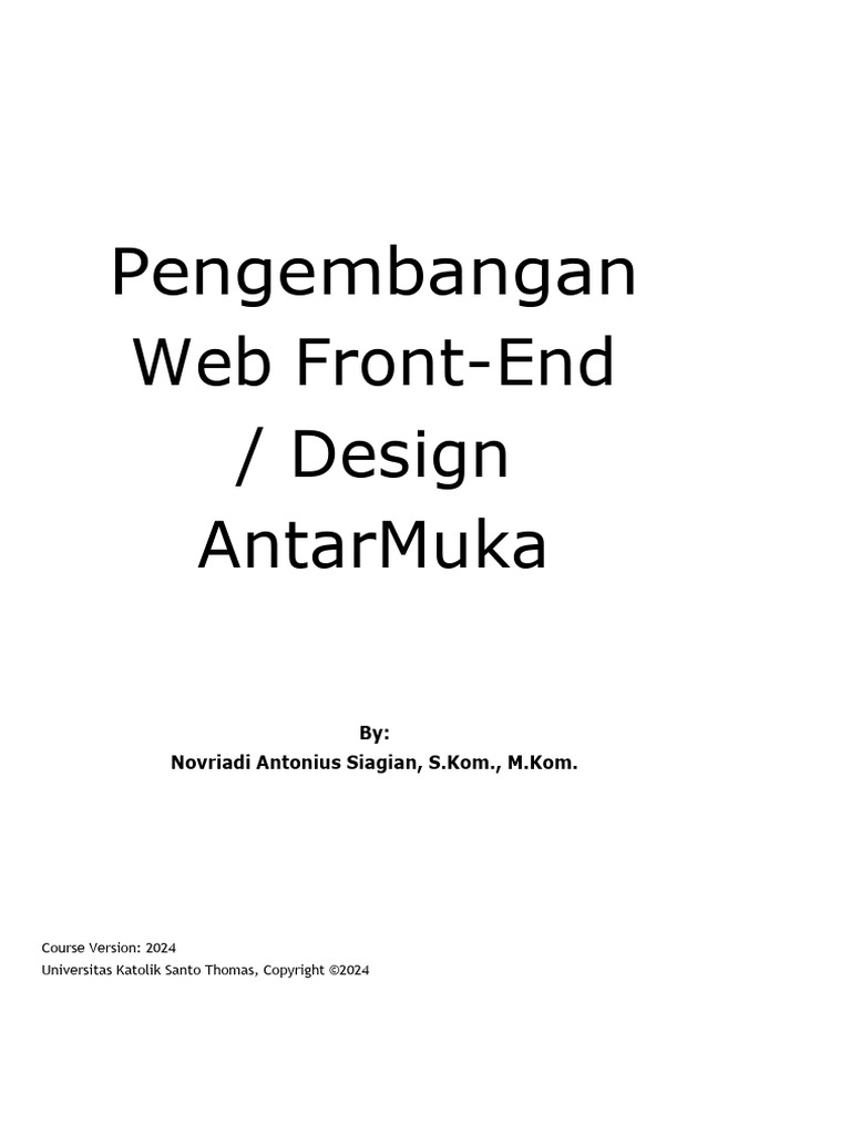 Pengenalan HTML | PDF