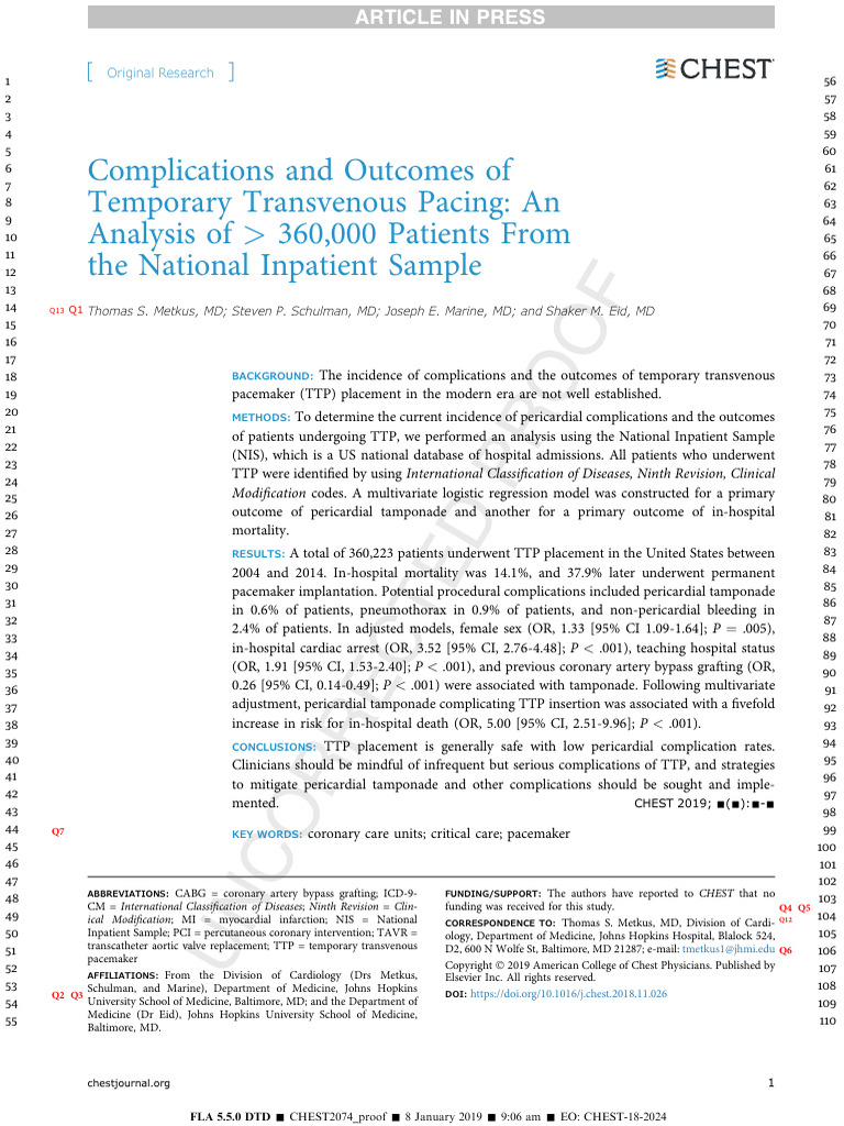 J Chest 2018 11 026 | PDF