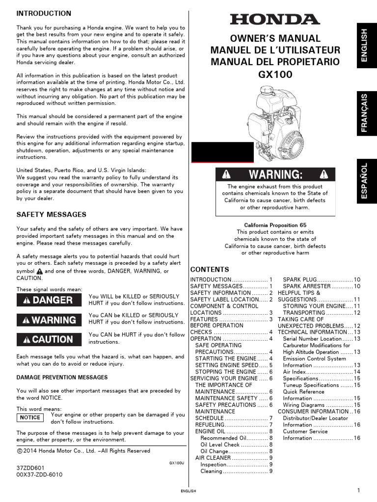 GX - 100 Manual | PDF