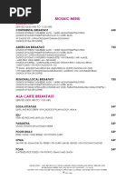 Cafe Akasa Menu | PDF | Meal | Drink