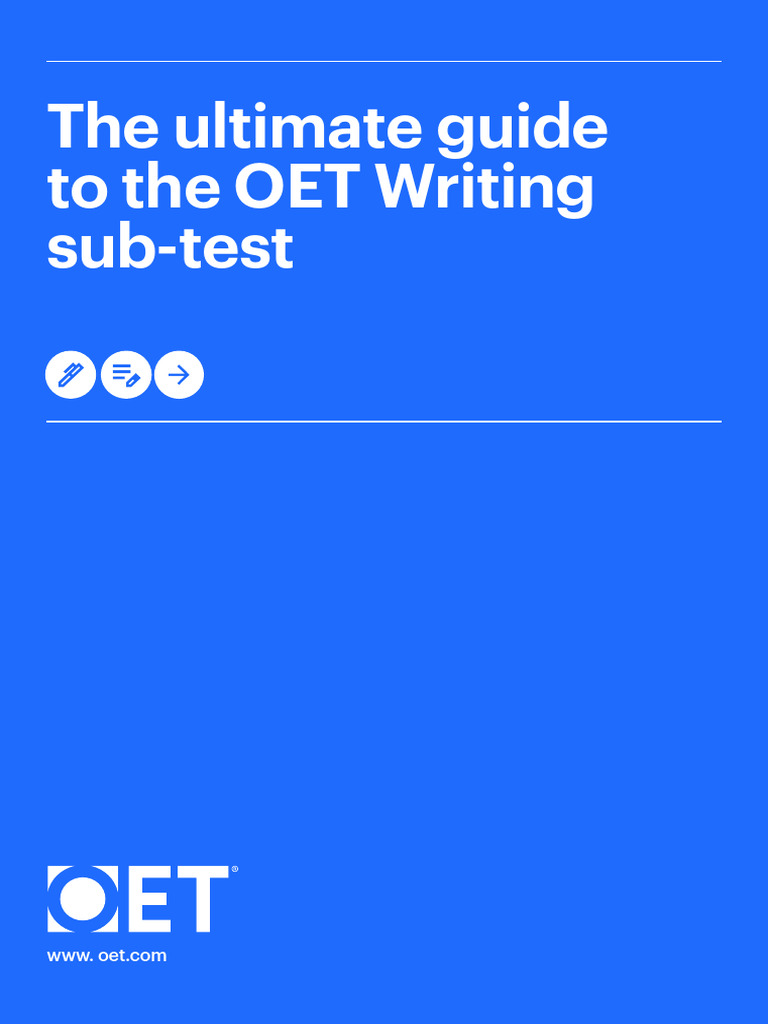 OET Ultimate Writing Guide | PDF
