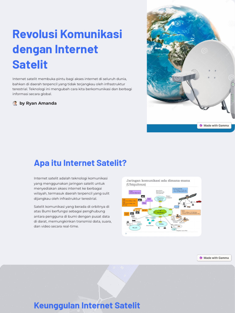 Revolusi Komunikasi Dengan Internet Satelit | PDF