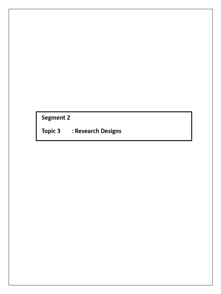 RM - Research Designs | PDF