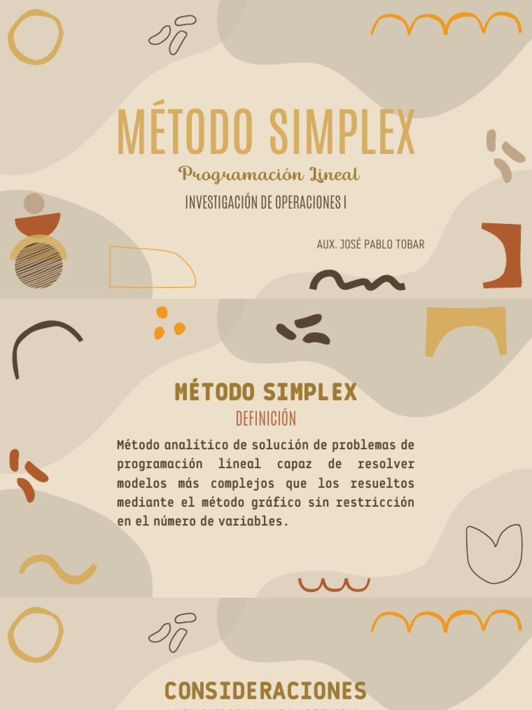 Clase No. 3 IO1 Método Simplex | PDF