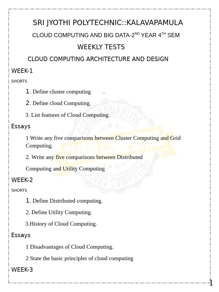 Sri Jyothi Polytechnic | PDF