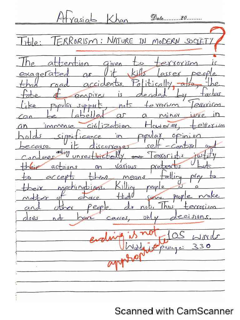 Afrasiab Khan Precis 1 | PDF