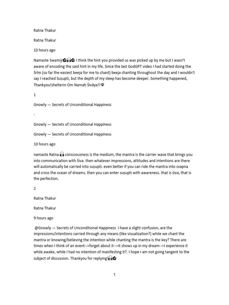 Notes On Sushupti | PDF