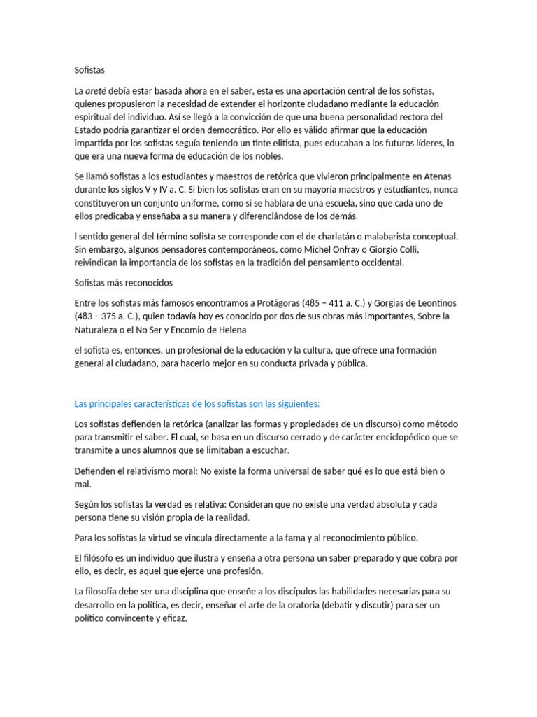 Sofistas | PDF