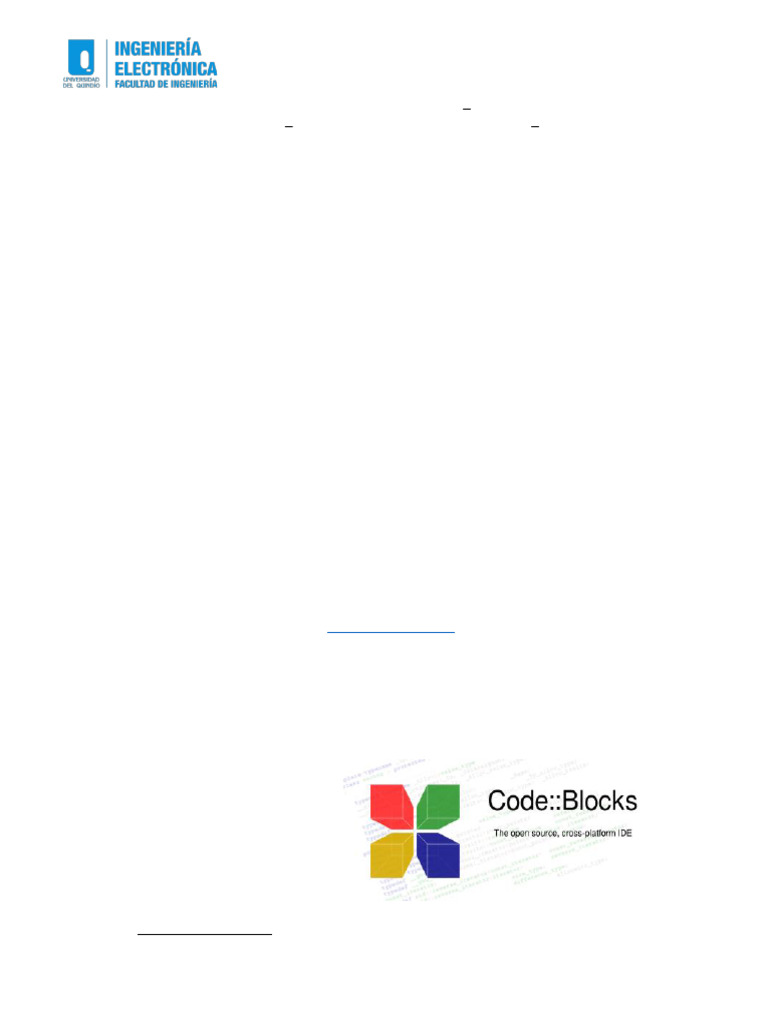 Guía de Laboratorio # Mandahuevo 1-Instalación Codeblocks | PDF