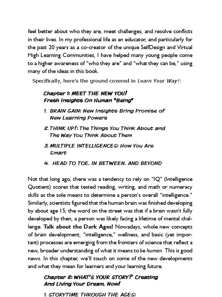 Learn Your Way! Excerpt | PDF | Behavioural Sciences | Learning