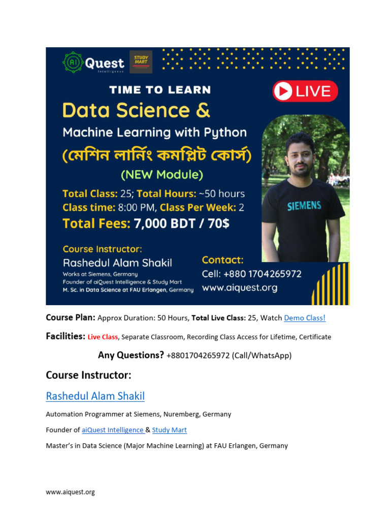ML Course Modules | PDF