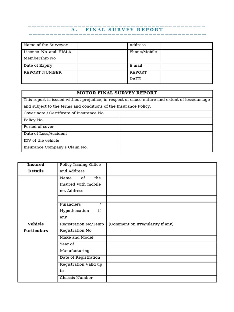Final Survey Report Format | PDF