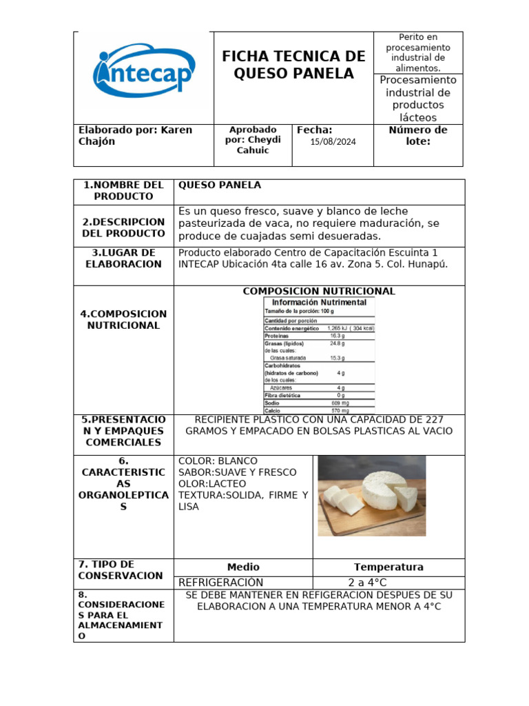 Formato para Ficha Técnica (3) - 1 | PDF