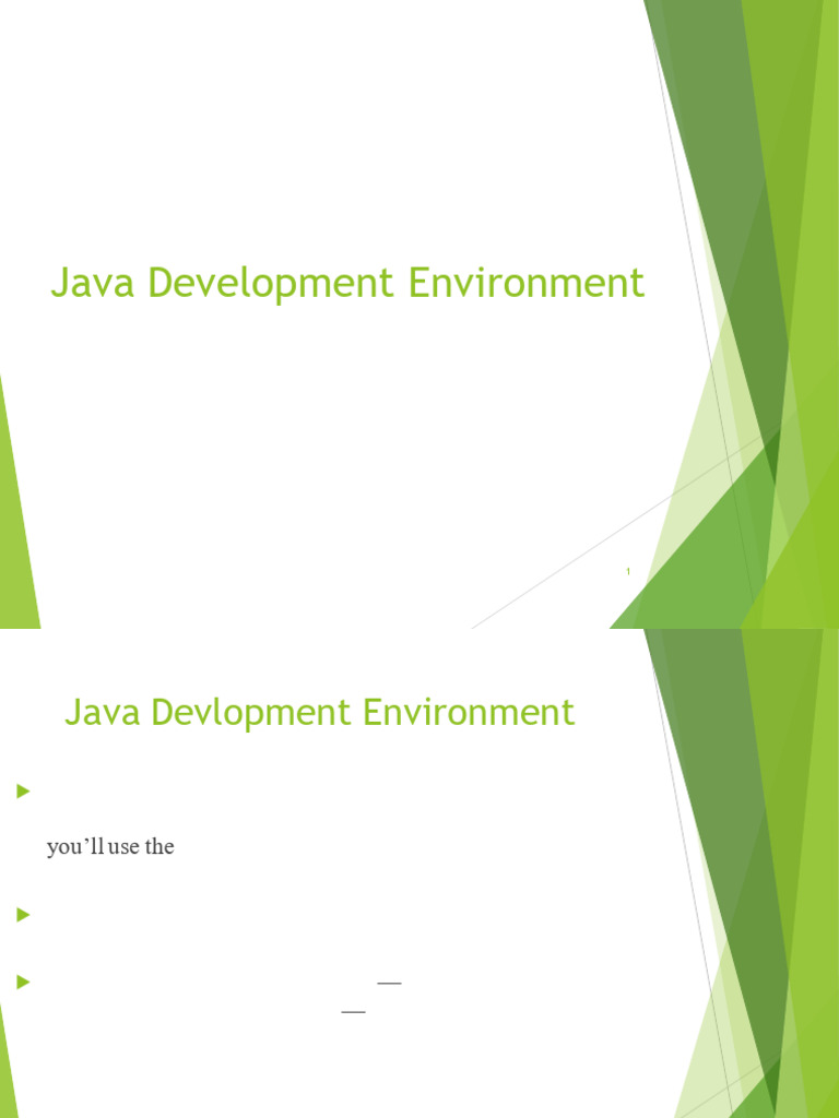 Lecture 1 - Java Development Environment, Conditional Statements and ...