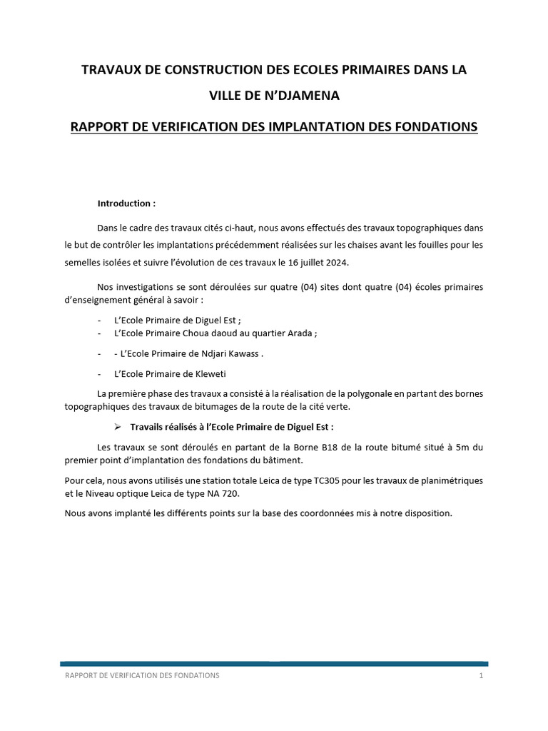 Rapport de Verification Okk | PDF