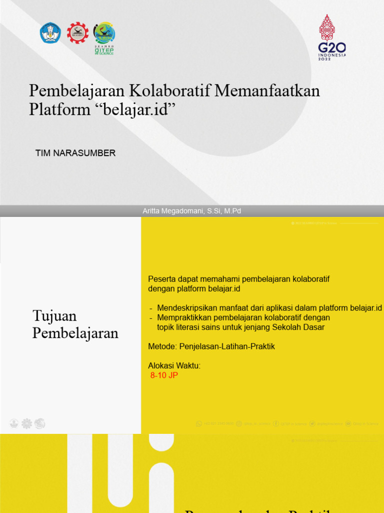 Pembelajaran Kolaboratif Dengan Akun Pembelajaran | PDF
