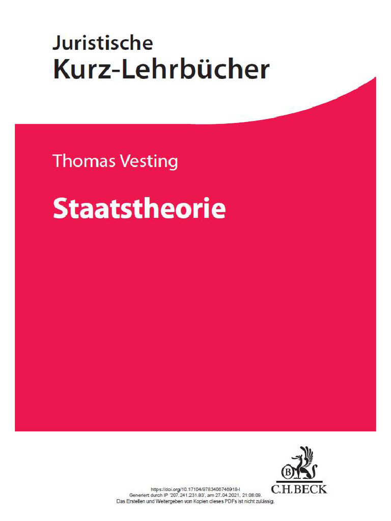 Thomas Vesting-State Theory-P1 SD p13 | PDF