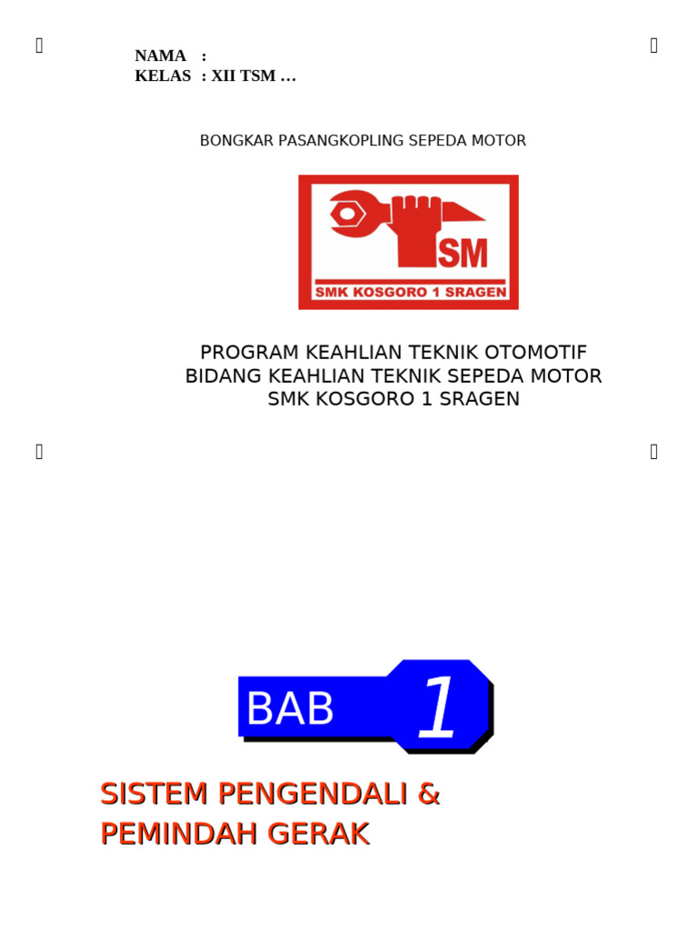MATERI KOPLING TSM Ok | PDF