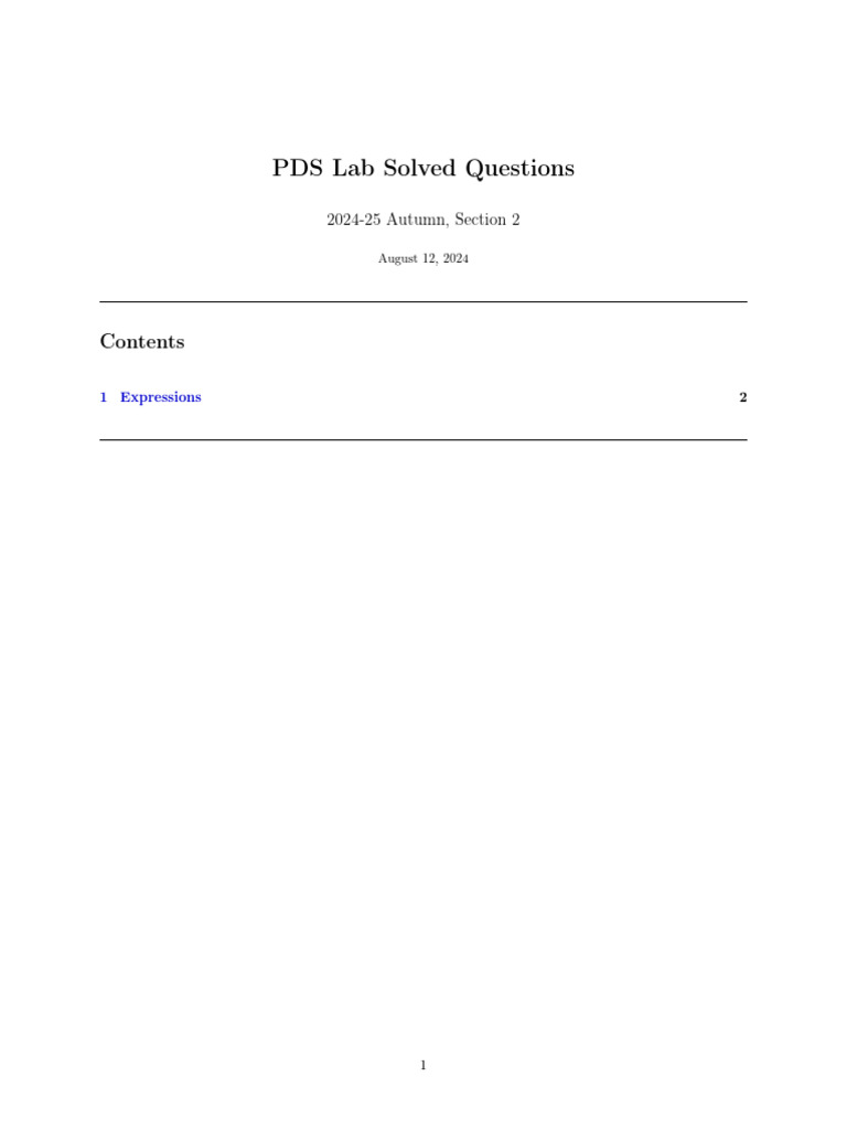 Pds Lab Solvedquestions 2024A | PDF